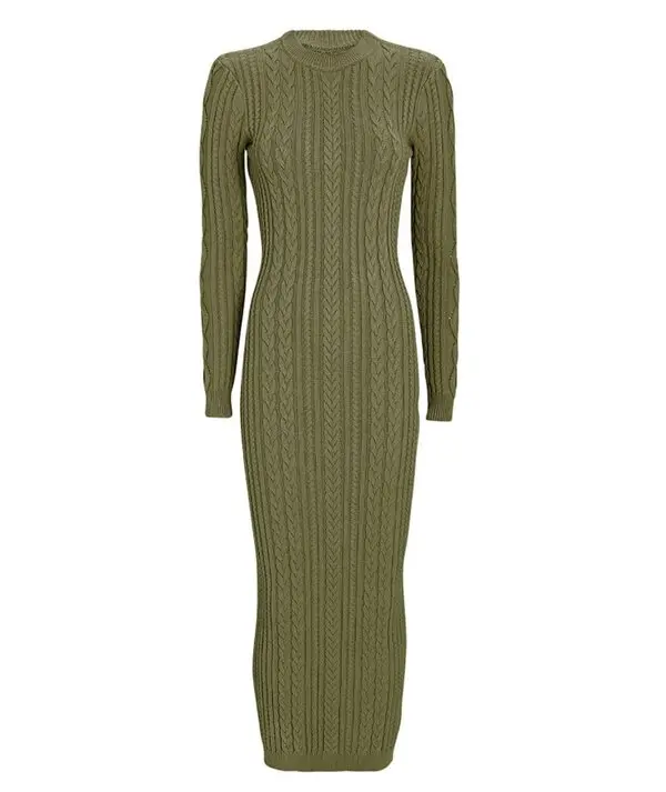knit distressed dress TIC TOC DIAHNA Distressed Knit Mini Festival Dress Black / L