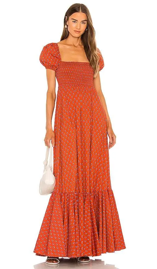 Caroline Constas Gianna Dress In Red