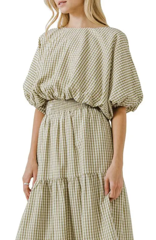English Factory Dolman Sleeve Crop Top