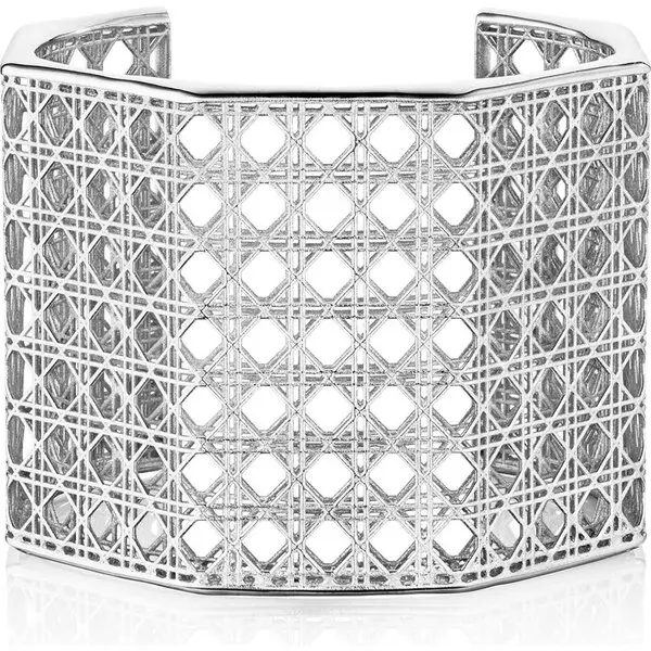 MANLUU Cane Cuff Bracelet - Sterling Silver