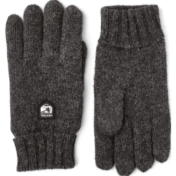 HESTRA Wool Blend Gloves - Charcoal