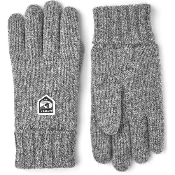 HESTRA Wool Blend Gloves - Grey
