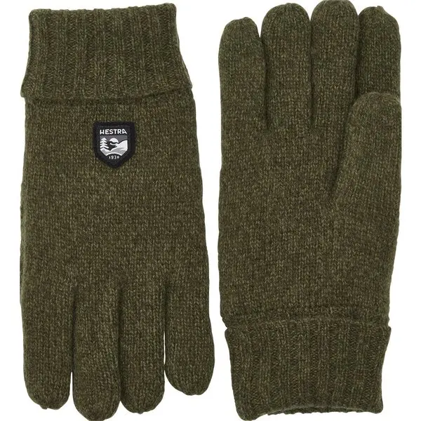 HESTRA Wool Blend Gloves - Olive