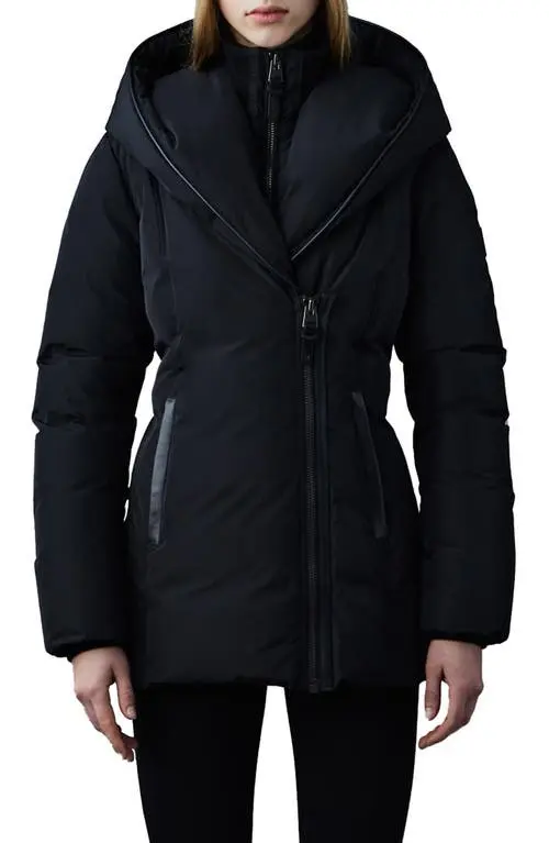 Mackage Adali Hooded Down Jacket - Black