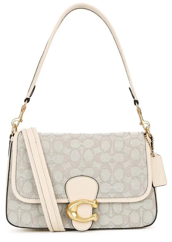 COACH Soft Tabby Monogrammed Canvas Shoulder Bag