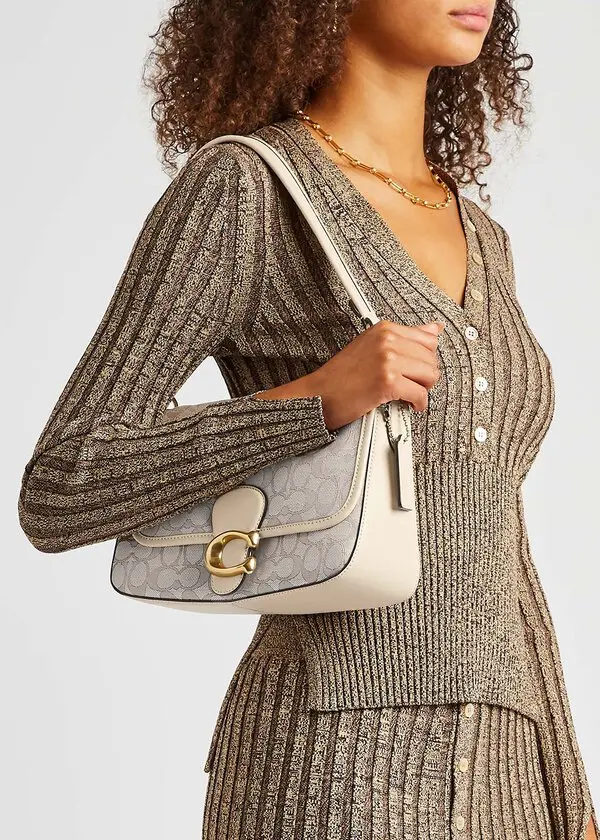 COACH Soft Tabby Monogrammed Canvas Shoulder Bag