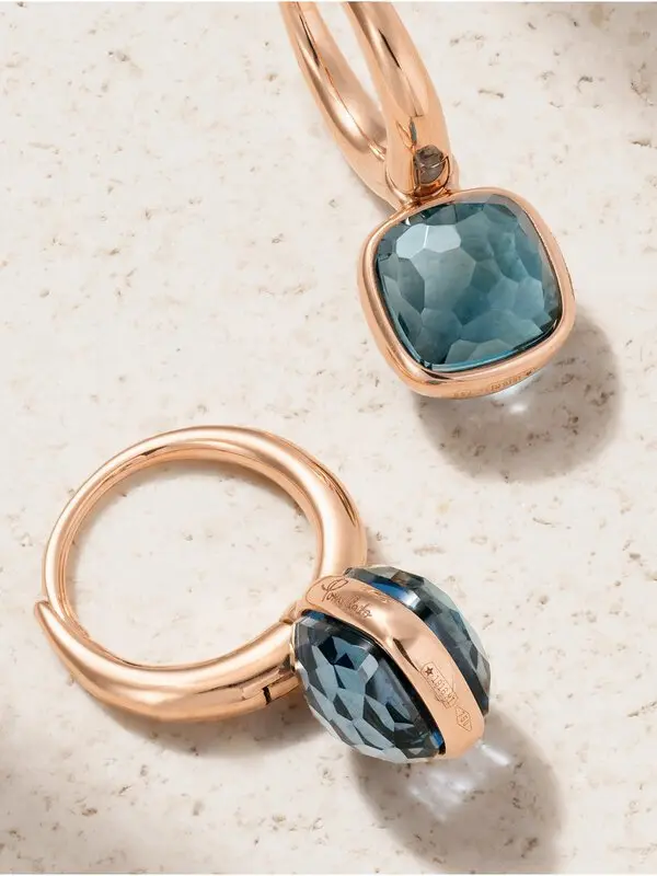 Pomellato Nudo Topaz And 18-karat Earrings - Gold