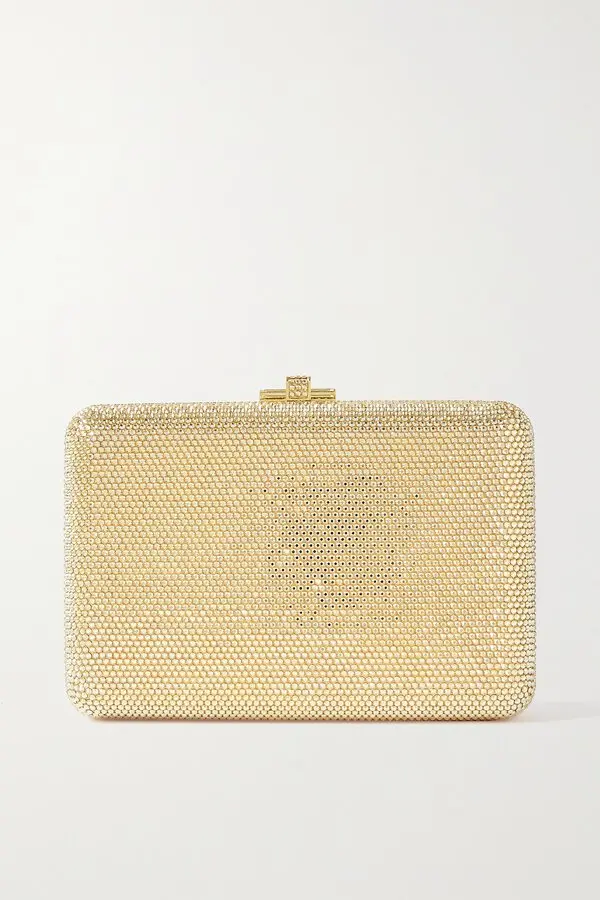 Judith Leiber Slim Slide Crystal Clutch