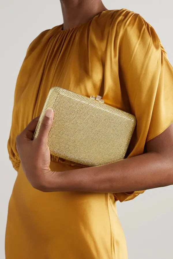Judith Leiber Slim Slide Crystal Clutch