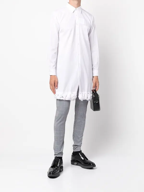 Comme Des Garçons Contrast-trim Cotton Shirt