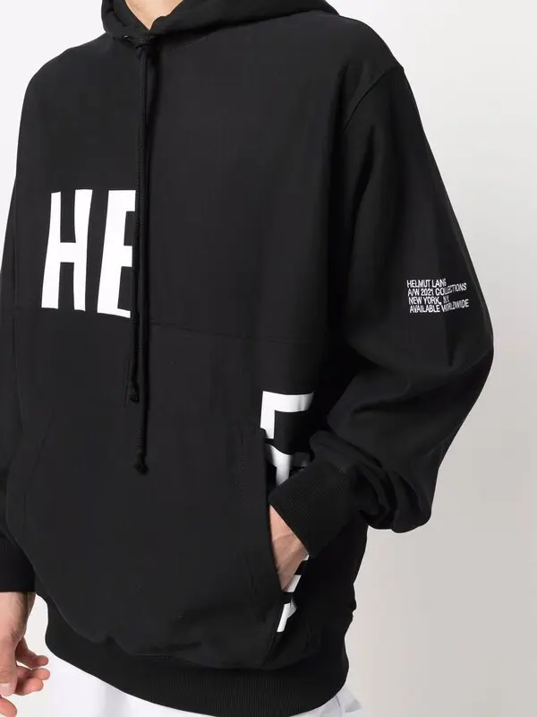 Helmut Lang Logo-print Pullover Hoodie