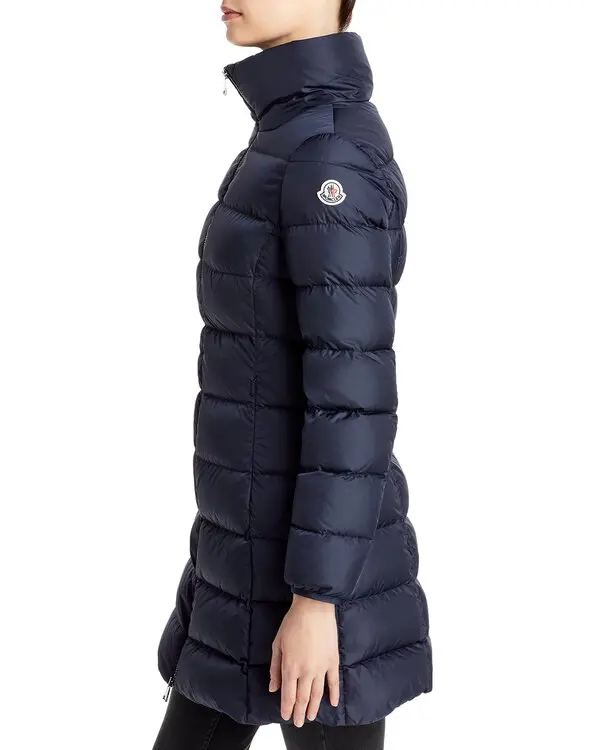 Moncler Gie Hooded Packable Down Puffer Coat - Dark Blue