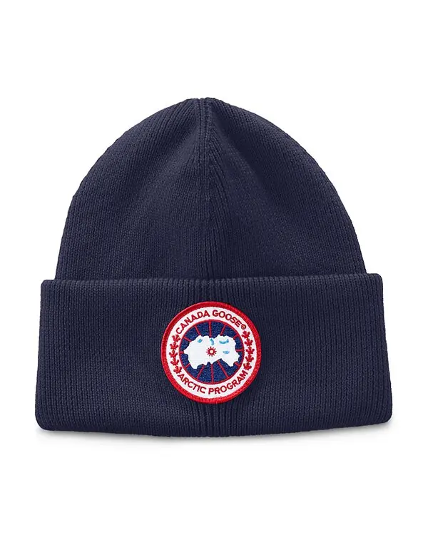 Canada Goose Arctic Disc Patch Beanie - Navy Heather
