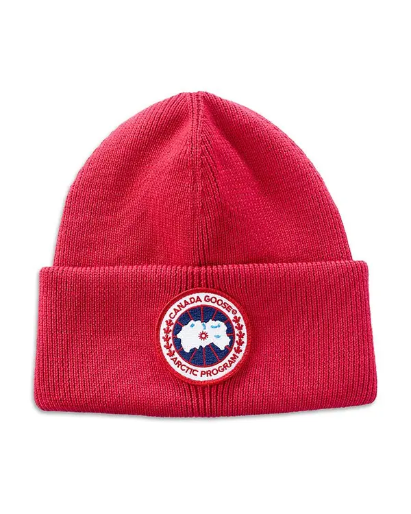 Canada Goose Arctic Disc Patch Beanie - Red