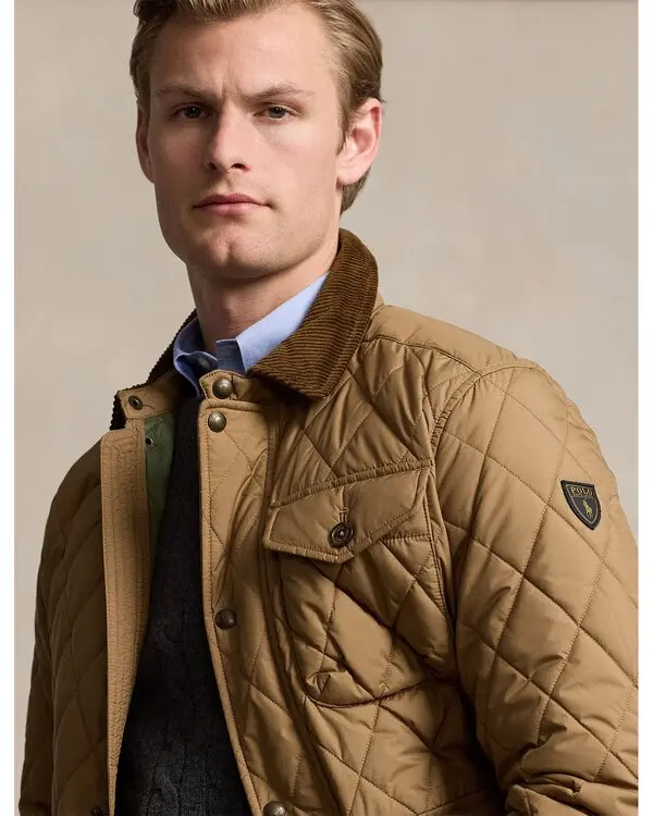 Polo Ralph Lauren Beaton Quilted Water-repellent Jacket - Honey Brown