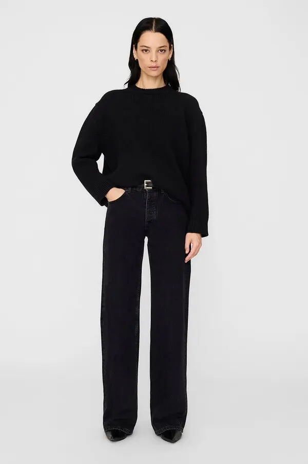 ANINE BING Cashmere Rosie Sweater - Black