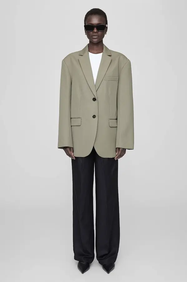ANINE BING Quinn Blazer Khaki