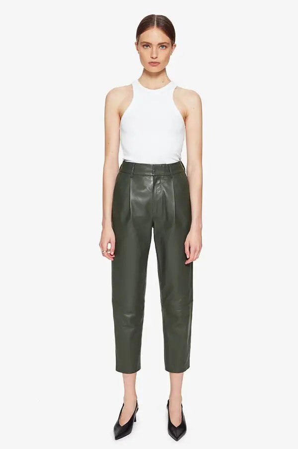 ANINE BING Becky Leather Trouser