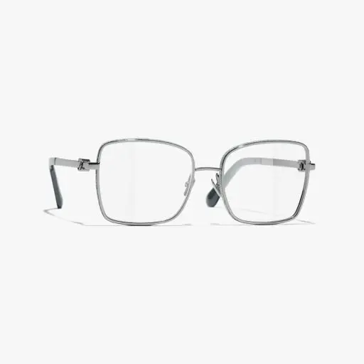 Chanel Square Eyeglasses - Dark Silver