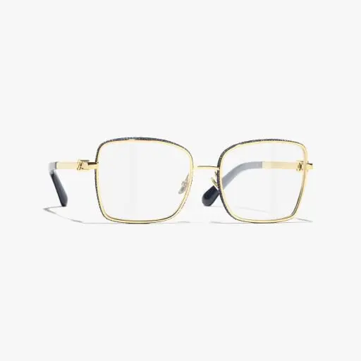 Chanel Square Eyeglasses - Gold
