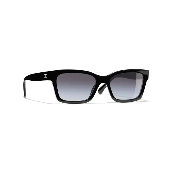 Chanel Square Frame Sunglasses - Black