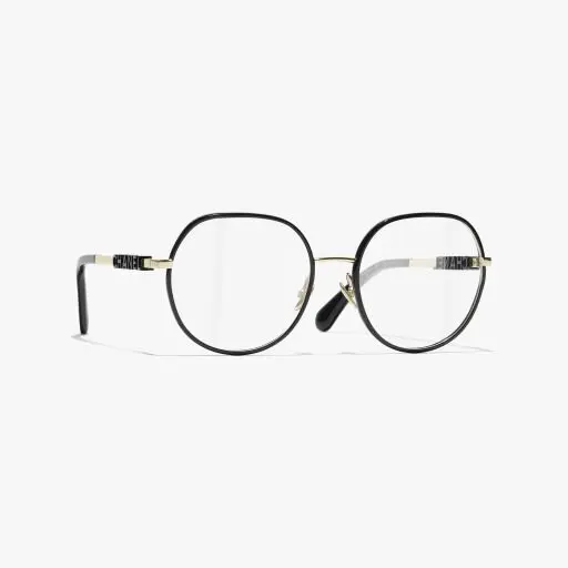 Chanel Pantos Eyeglasses - Light Gold