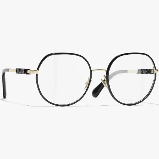 Chanel Pantos Eyeglasses - Light Gold