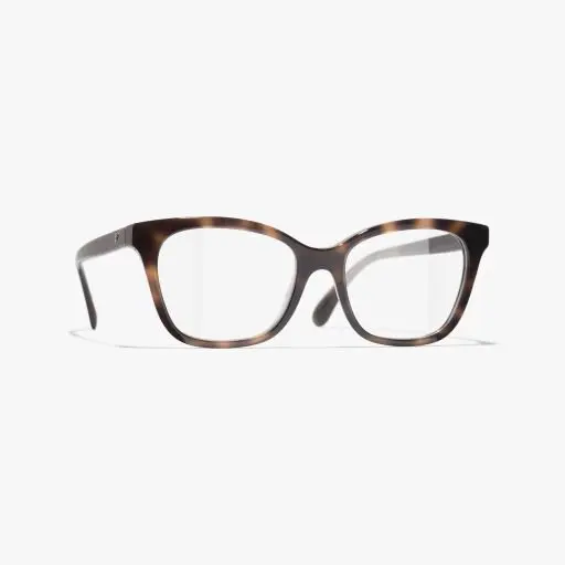Chanel Rectangle Eyeglasses - Tortoise