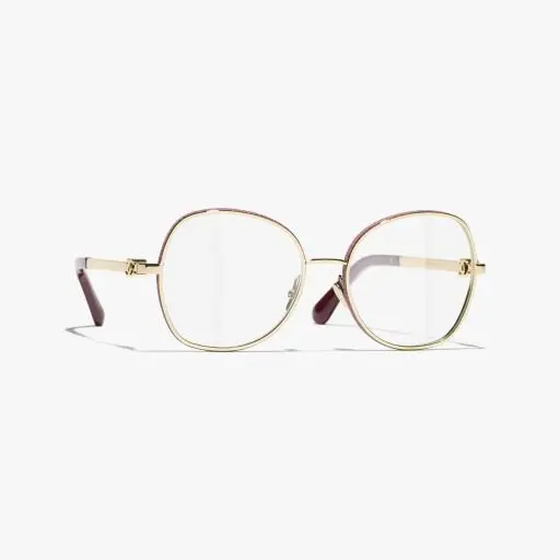 Chanel Round Eyeglasses - Light Golden