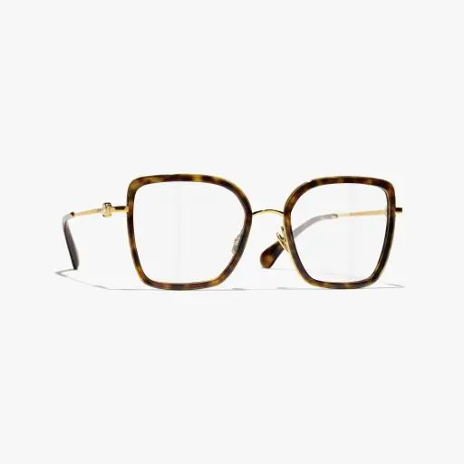 Chanel Butterfly Eyeglasses With Pearls - Dark Gold