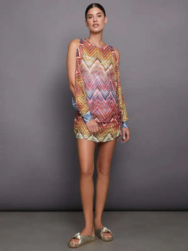 Missoni Short Cover Up - Multi Chevron