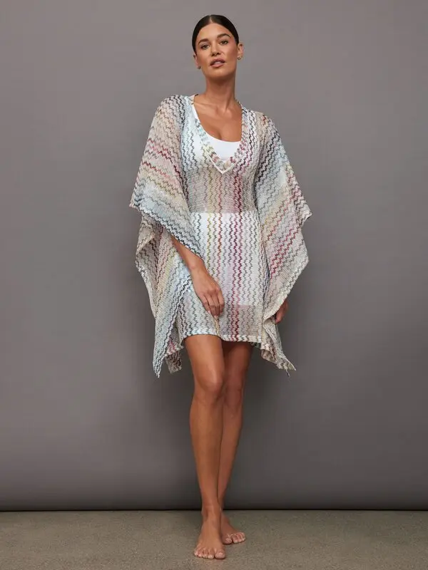 Missoni Short Cover Up - Multi W/white Base