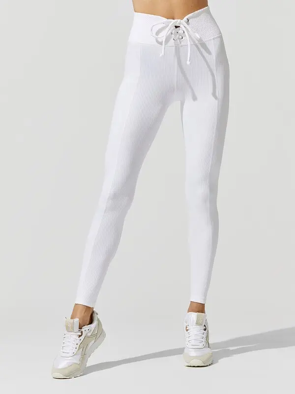 Year Of Ours Ribbed Football Legging - White
