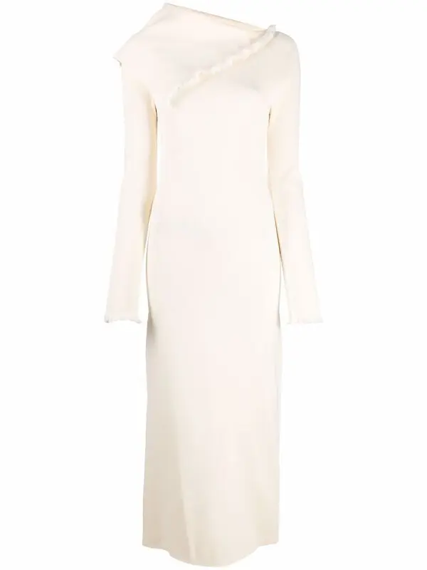 JIL SANDER Asymmetric Midi Dress