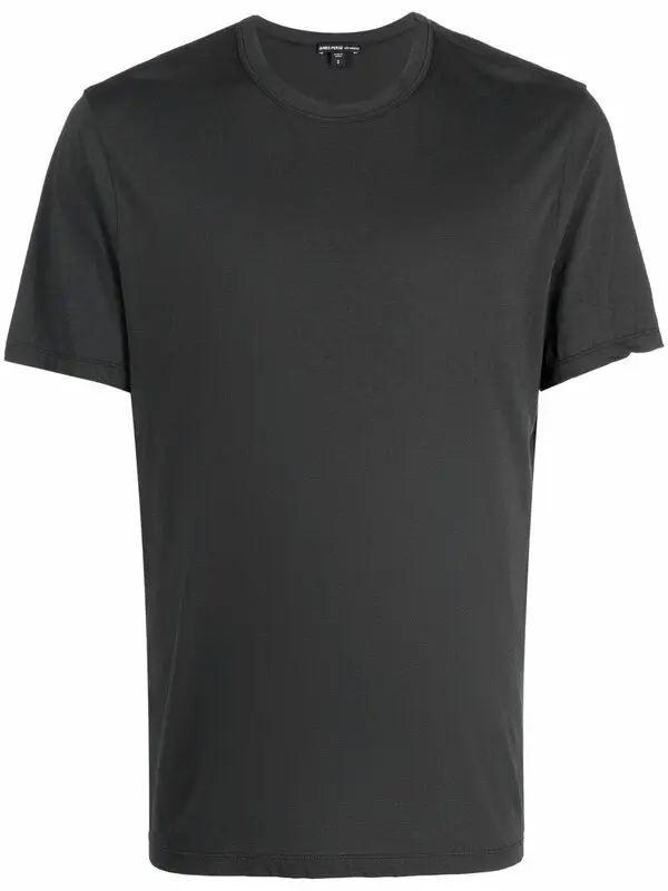 JAMES PERSE Short-sleeved Cotton T-shirt - Grey