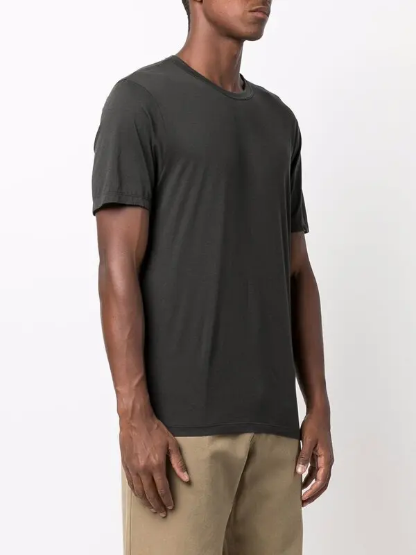 JAMES PERSE Short-sleeved Cotton T-shirt - Grey