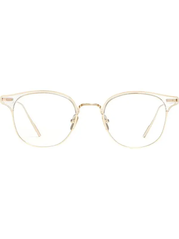 GENTLE MONSTER Alio X C1 Round-frame Glasses - White