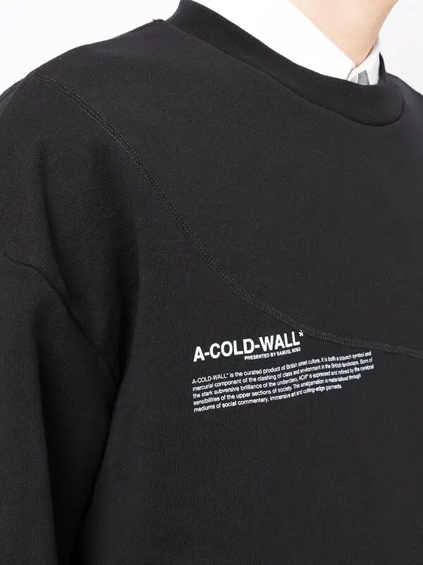 A-COLD-WALL* Slogan Print Sweathsirt