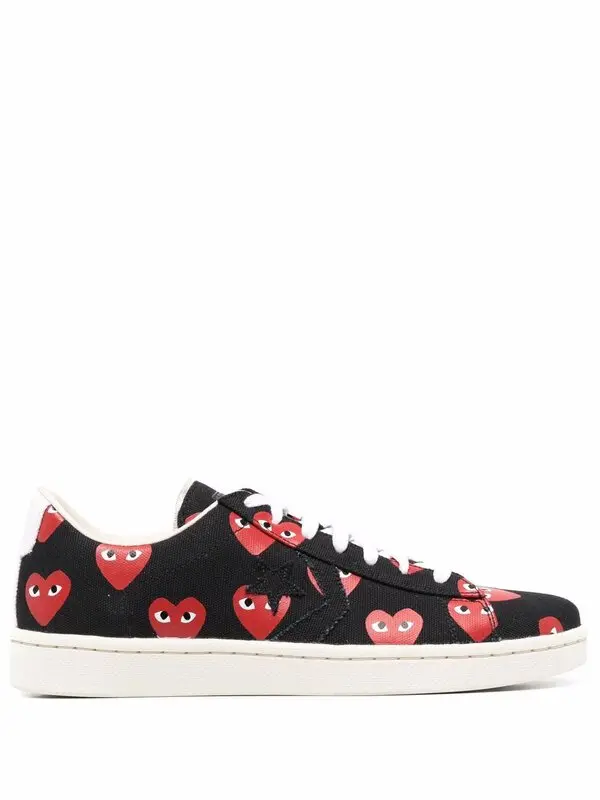 COMME DES GARÇONS PLAY X CONVERSE All Star Low-top Sneakers - Black