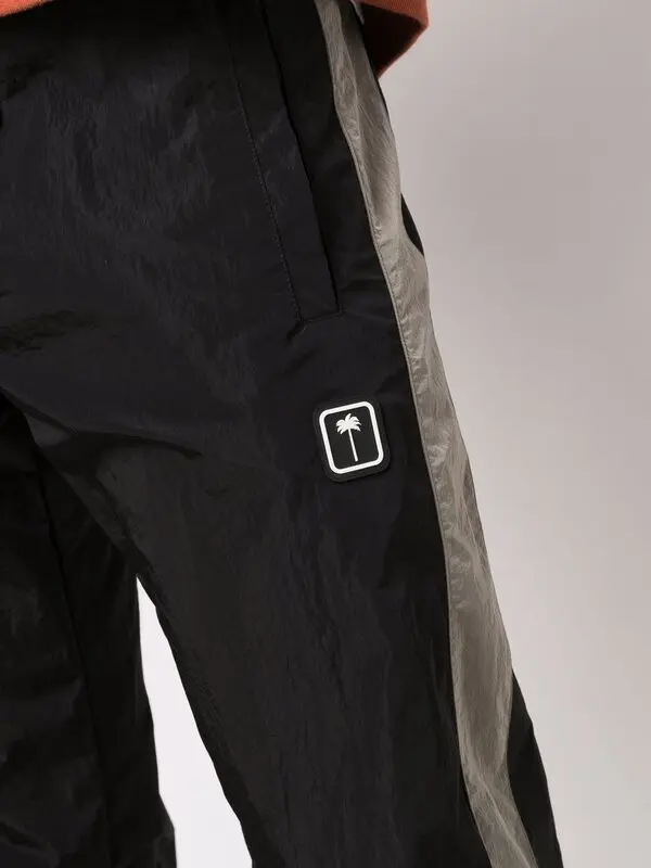 Palm Angels Pxp Logo-patch Track Pants - Black