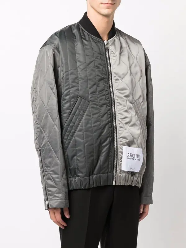 Palm Angels Logo-print Panelled Bomber Jacket
