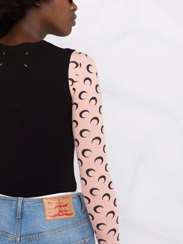 MAISON MARGIELA Four Stitch Logo Bodysuit - Black