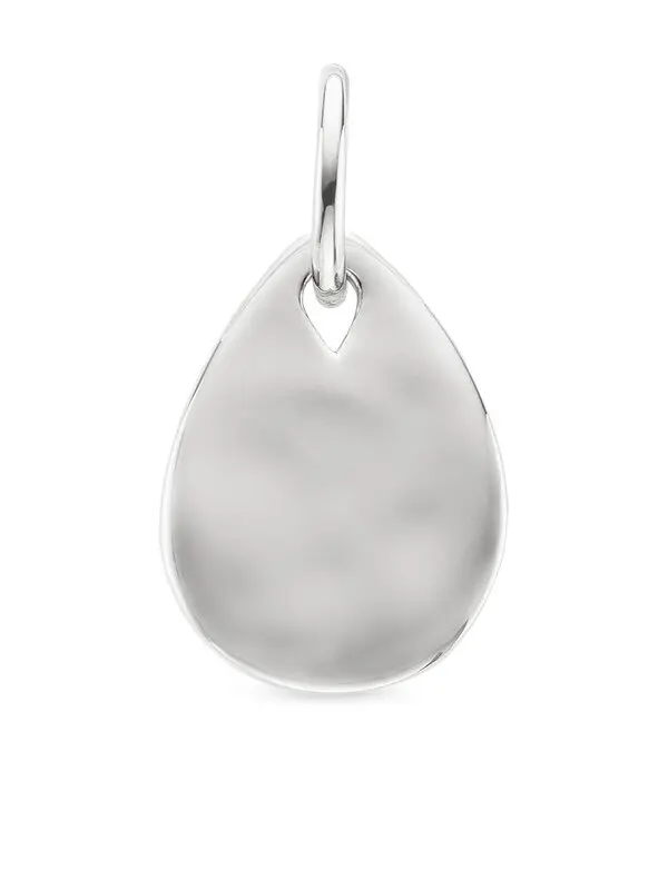 Monica Vinader Ziggy Mini Petal Pendant Charm - Silver