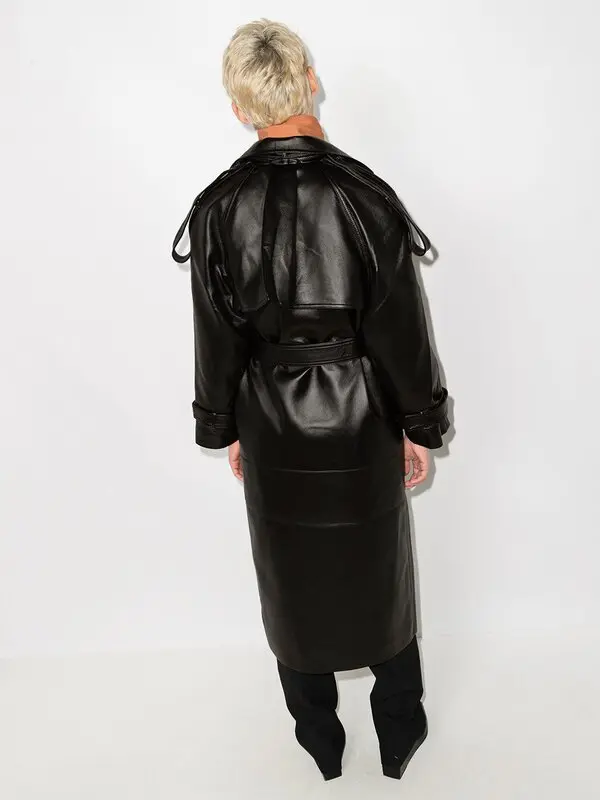 Matériel Long Belted Trench Coat