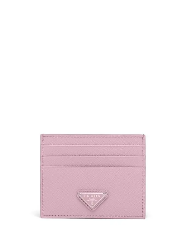 Prada Saffiano Leather Cardholder - Pink