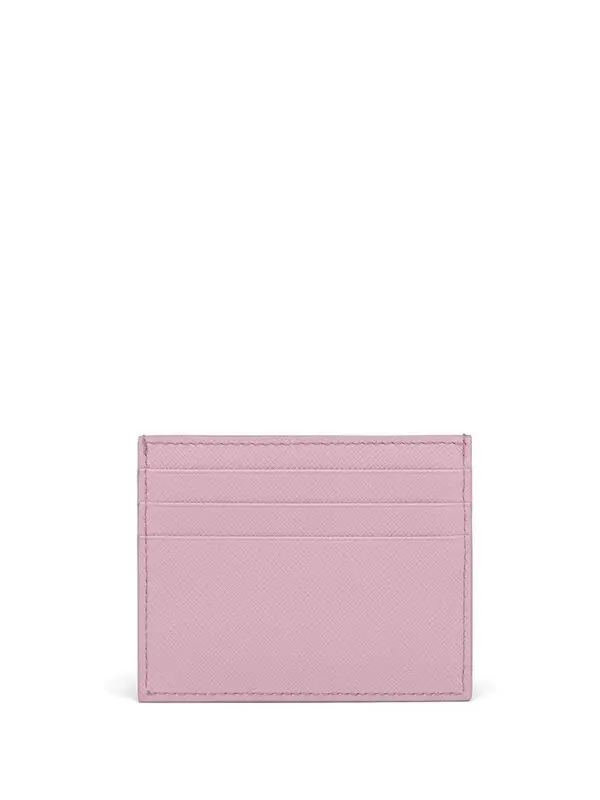 Prada Saffiano Leather Cardholder - Pink