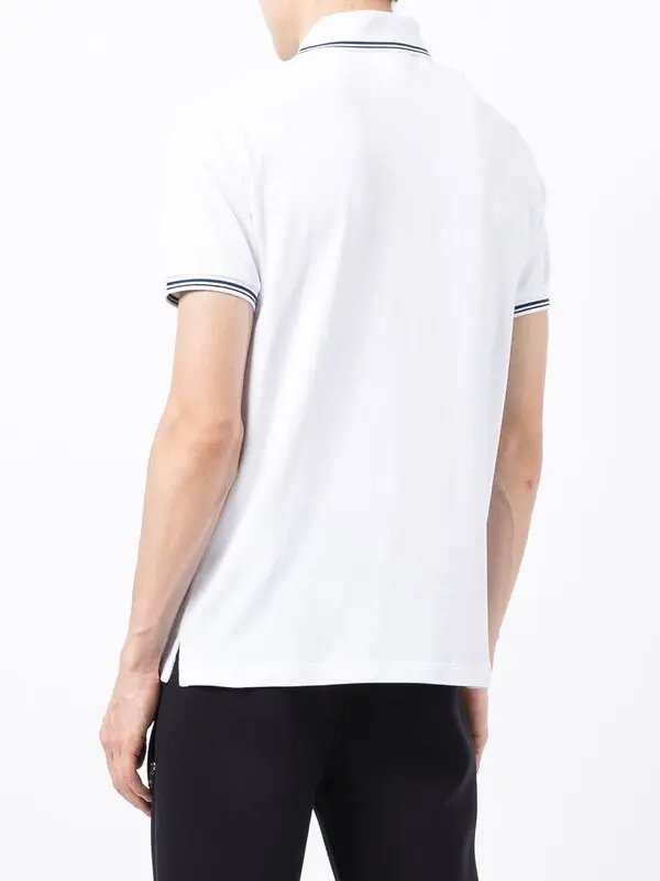 Emporio Armani Logo-embroidered Polo Shirt - White