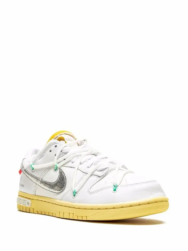 Nike X Off White Dunk Low Lot 01 Sneakers - White