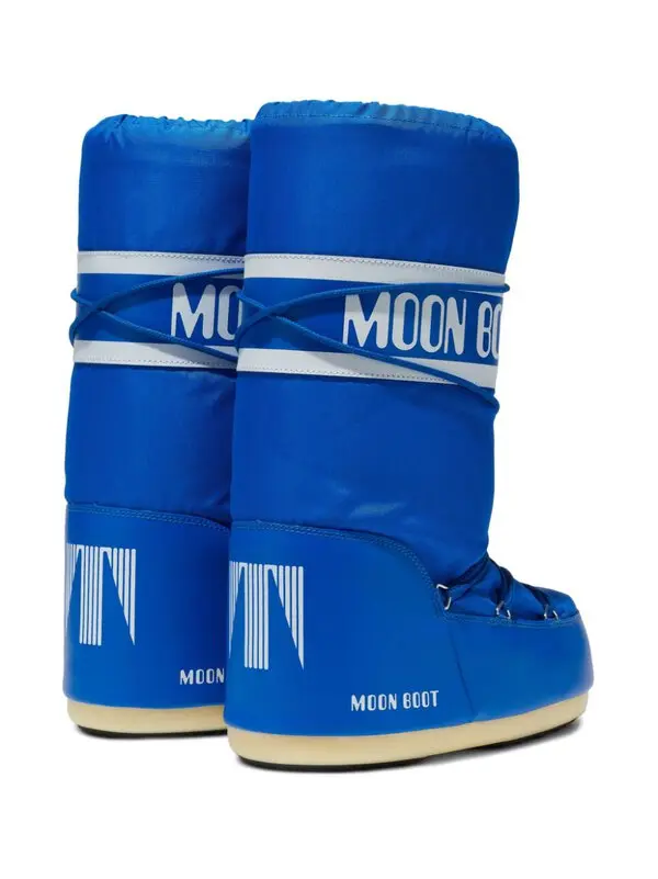 Moon Boot Lace-up Logo-print Snow Boots - Blue