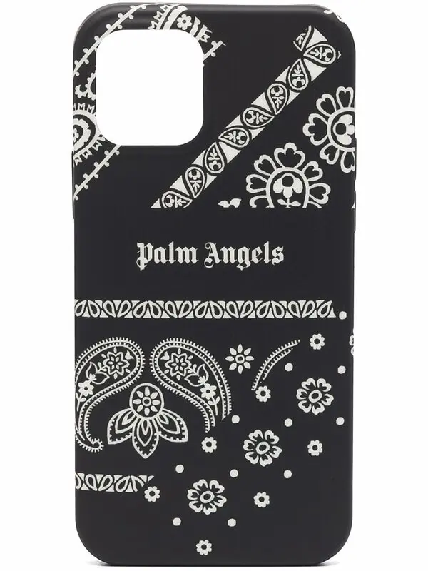 Palm Angels Bandana-print Iphone 12 Pro Max Case - Black